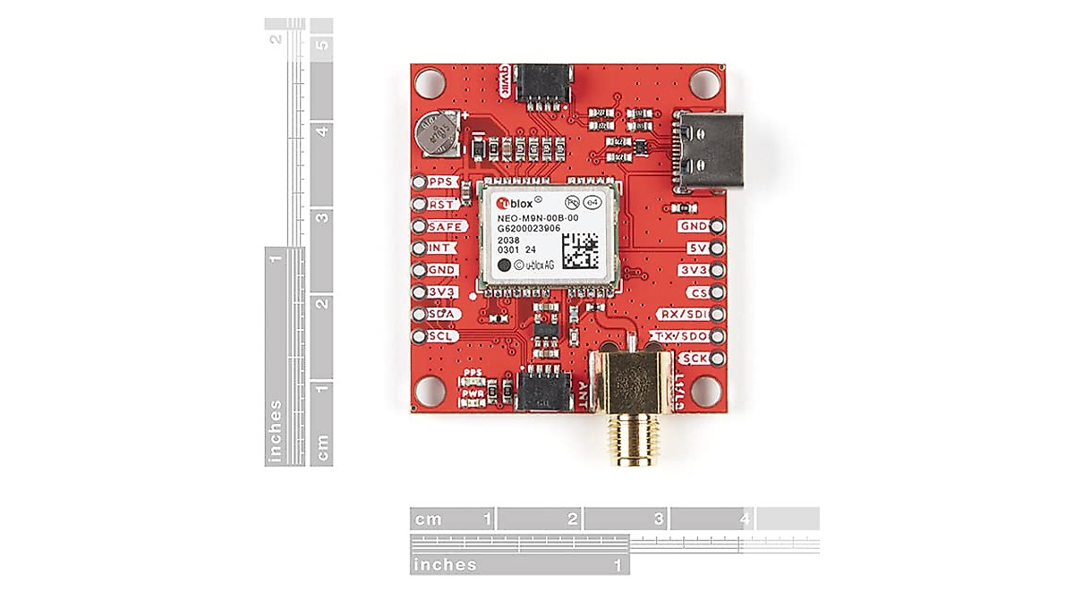 SparkFun GPS Breakout - NEO-M9N, SMA (Qwiic) - GPS Board w/Equally Impressive Configuration ...