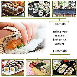 Wtpncil Sushi Making Kit, Bamboo Sushi Rolling Mat, Sushi Roller, Sushi Maker - 2PCS