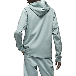 Jordan Men's Essentials Knit Hooded Warmup Full Zip Jacket (as1, alpha, l, regular, regular, Large) Blue