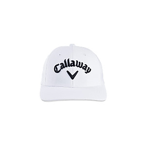 Callaway Golf 2022 Junior Tour Adjusatble Hat, Adjustable Size, White/Black Color