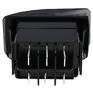 DVPARTS Rocker Switch DPDT Spade ON-Off-(ON) 0D4767 for Generac RV Guardian Generator