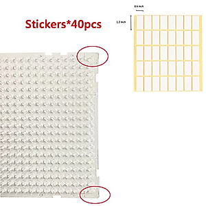 YITESHI 10 Packs Scat Mat for Cats, 13X16 inches Pet Deterrent Spikes, Indoor Outdoor Humane Cat Repellent Fence