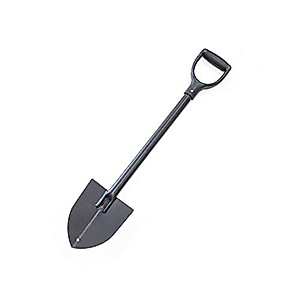 Bully Tools 92712 14-Gauge Round Point Trunk Shovel with Poly D-Grip Handle