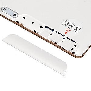 HD Tablet, White Octa Core MT6753 Dual SIM, Dual Standby Tablet PC for Office Entertainment (US Plug)