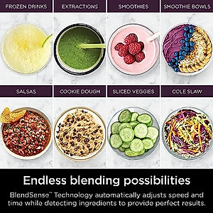 Ninja TB401 Detect Kitchen System Power Blender + Processor Pro, BlendSense Technology, Blender, Chopping & Smoothies, 1800 Peak Watts, 72 oz. Pitcher, 64 oz. Food Processor, 24 oz. To-Go Cup, Black