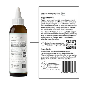 Dermazen Calming Seborrheic Serum, Dermatologist Recommended, Topical Serum For Hair, Face, and Body (4oz)