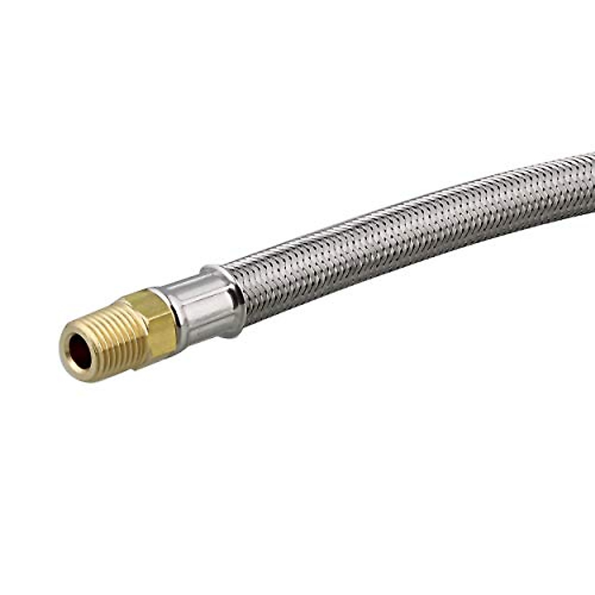 Dumble Low Pressure Regulator Hose, 15in Steel, 2pk - Pigtail Propane Hose for LP Gas Low PSI Regulator Pipe, RV Lines