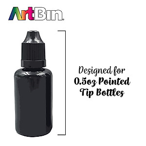 ArtBin 6959AB Bottle Storage Super Satchel, Portable Carrying Case - Organizes up to 32 individual 0.5oz Bottles, Clear