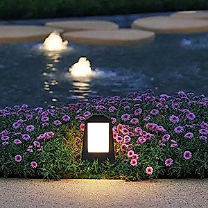 ZMY Modern Industrial Minimalism Pole Lantern Outdoor Waterproof Rust-Proof Column Lamp Villa Fence Garden Door Post Lighting Courtyard Home Pillar Light Pathway Illumination E27 Edison