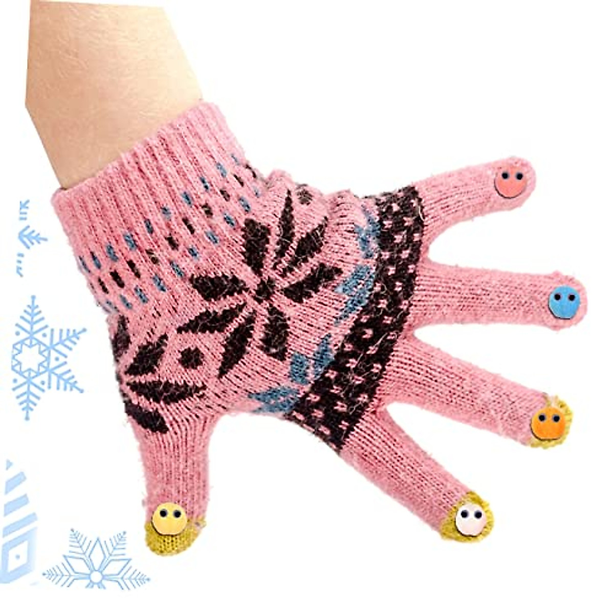 Pompom Balls with Wiggle Eyes Mini Pom Poms 2 Sets Handmade Fur Ball Nylon Yarn Puffer Ball Material Bulk Crafts Assorted Pompoms