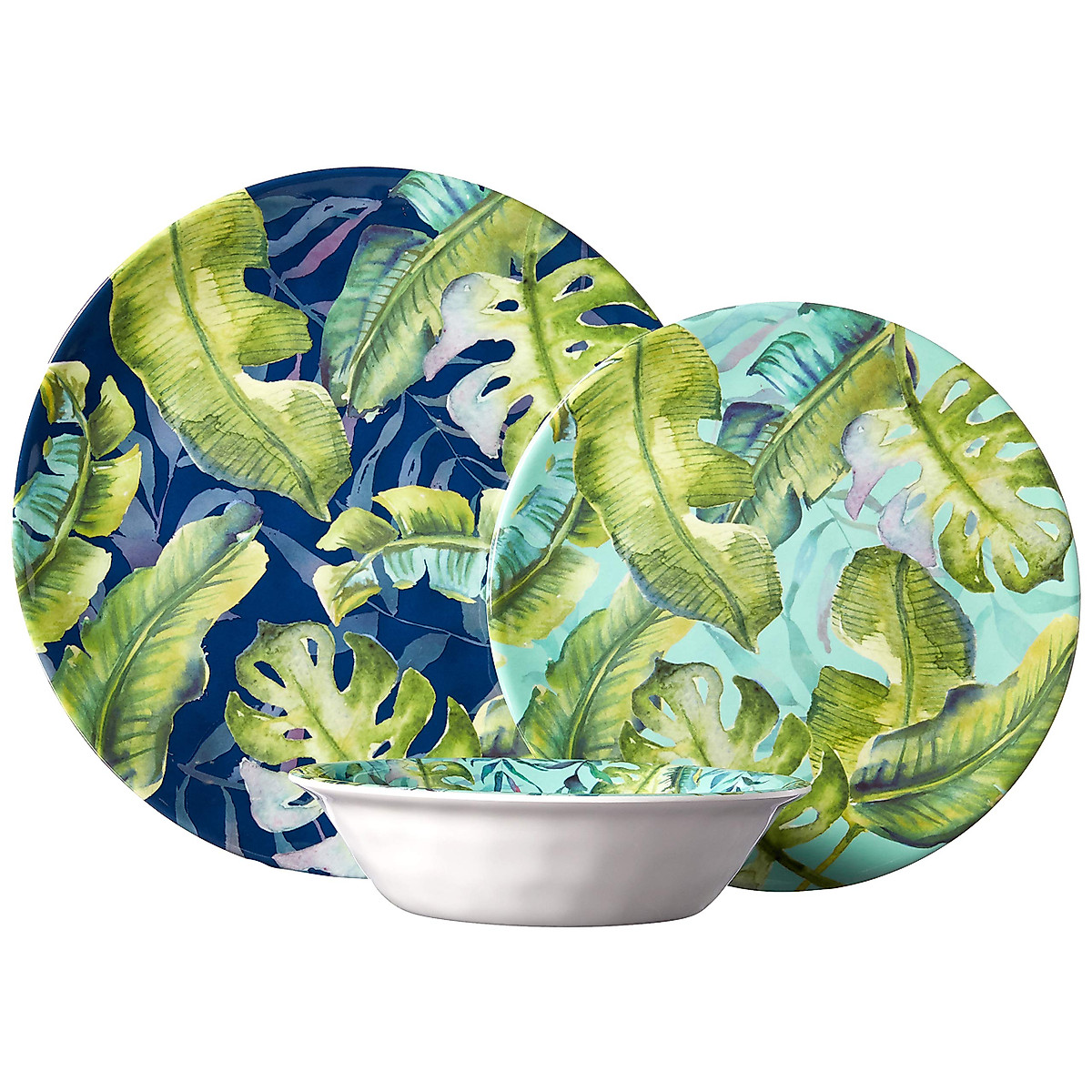 Certified International Tropicana Melamine 12 pc Dinnerware Set