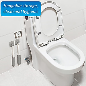 4TH Pumice Stone Toilet Bowl Cleaning Scouring Stick with Extra Large Handle,Cleans Away Limescale Stain,Hard Water Rings, Calcium,Iron and Rust. Remover for Tile/Bath/Kitchen - 2 Pack