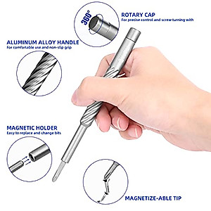 HengTianMei Screwdriver Sets 141 Piece Electronics Precision Screwdriver with 120 Bits Magnetic Repair Tool Kit for iPhone, MacBook, Computer, Laptop, PC, Tablet, PS4, Xbox, Nintendo, Game Console