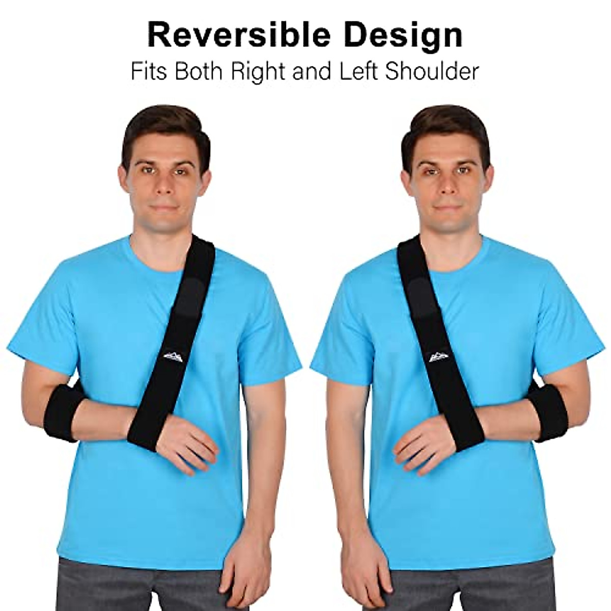 supregear Arm Sling, Adjustable Arm Support Strap, Lightweight Shoulder Immobilizer for Injured Arm Elbow, Broken Collarbone, Torn Rotator Cuff, Dislocation or AC Separation, Left Right, Men Women
