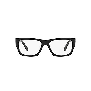 Ray-Ban RX5487 Nomad Wayfarer Square Prescription Eyeglass Frames, Black/Demo Lens, 54 mm
