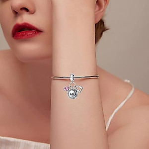 NanMuc Taurus Constellation Charm for Pandora Bracelets Horoscope Zodiac Sign May Birthstone Birthday Dangle Bead Daughter Mom Sister