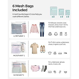 SONGMICS Laundry Hamper with Lid, 90L Clothes Hamper with 2 Removable Liner Bags, 6 Mesh Bags, Wicker Laundry Basket, Double Laundry Hamper for Bathroom, 13 x 18.1 x 23.6 Inches, Natural ULCB251N01V1