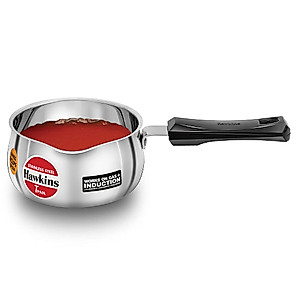 HAWKINS Stainless Steel Tpan 1 Litre Without Lid, Silver (SST10)