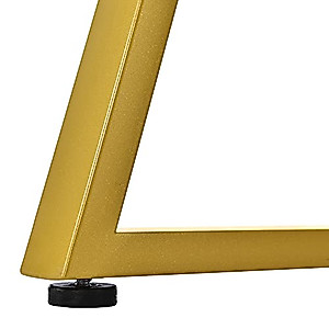 CKLMMC Modern 4-Piece Counter Height Extra Long Console Bar Dining Table Set with 3 Padded Stools, Perfect for Apartment/Studio/Small Kitchen