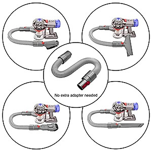 Garbage fighter Flexible Extension Hose Replacement for Dyson V7 V8 V10 V11 V15 Cordless Stick Vacuum Cleaner Accessory Attachment