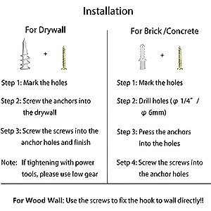 Ceiling Hooks for Hanging Plants - Metal Heavy Duty Wall Mounted Hangers for Hanging Bird Feeders, Planters, Wind Chimes, Include Professional Drywall Anchors (3-Pack) (Gold)