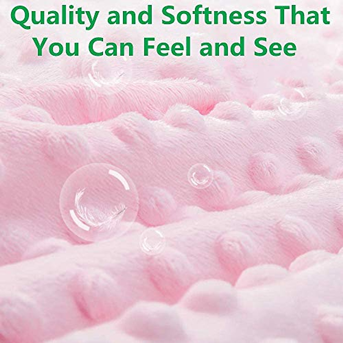 Baby Blanket Super Soft Minky Blanket with Double Layer Dotted Backing Pink Flamingo Security Blanket for Newborns Nursery Stroller Receiving Toddlers Crib Bedding for Boy or Girl(30 x 40 Inch)