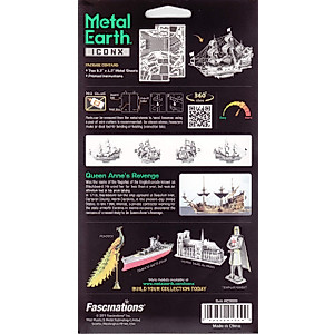Metal Earth Premium Series Queen Anne's Revenge 3D Metal Model Fascinations
