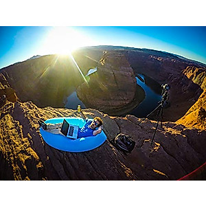 Fatboy Lamzac the Original Version 1 Inflatable Lounger with Carry Bag, Inflatable Couch for Indoor or Outdoor Hangout or Lounge Air Chair - Aqua Blue