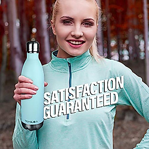 Vacuum Insulated Water Bottle, Triple Wall Water Bottle, Drinking Bottles, Hot and Cold, BPA-Free, Reusable Bottle, Stainless Insulated Water Bottle, Leakproof Water Bottle, 25oz.Cold Grey