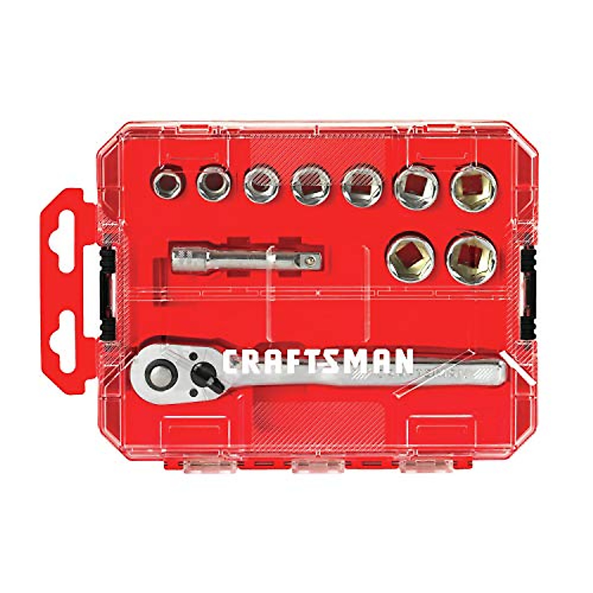 CRAFTSMAN Socket Set with Ratchet, Metric, 3/8-Inch Drive, 11-Piece Set (CMMT12027)