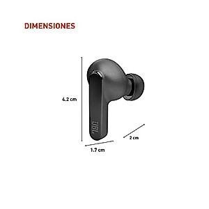 JBL Live Pro TWS 2: 40 Hours of Playtime, True Adaptive Noise Cancelling, Smart Ambient, and Beamforming mics (Black), Small