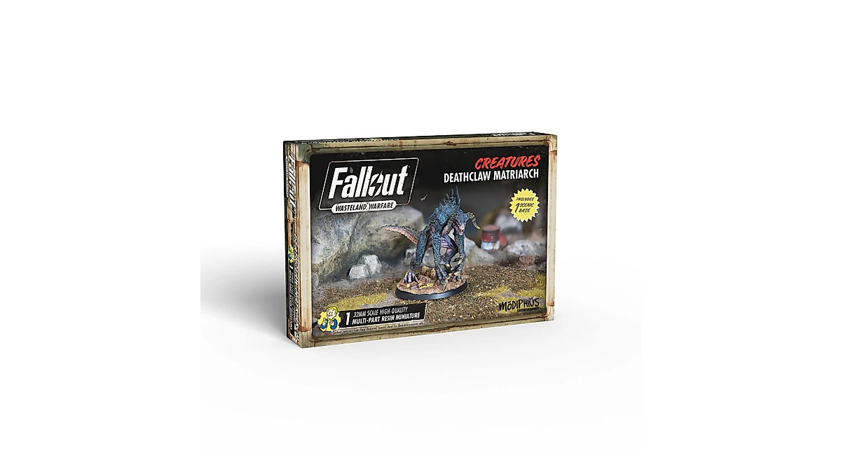 Fallout Wasteland Warfare Deathclaw Matriarch Miniature - Commonwealth Wave