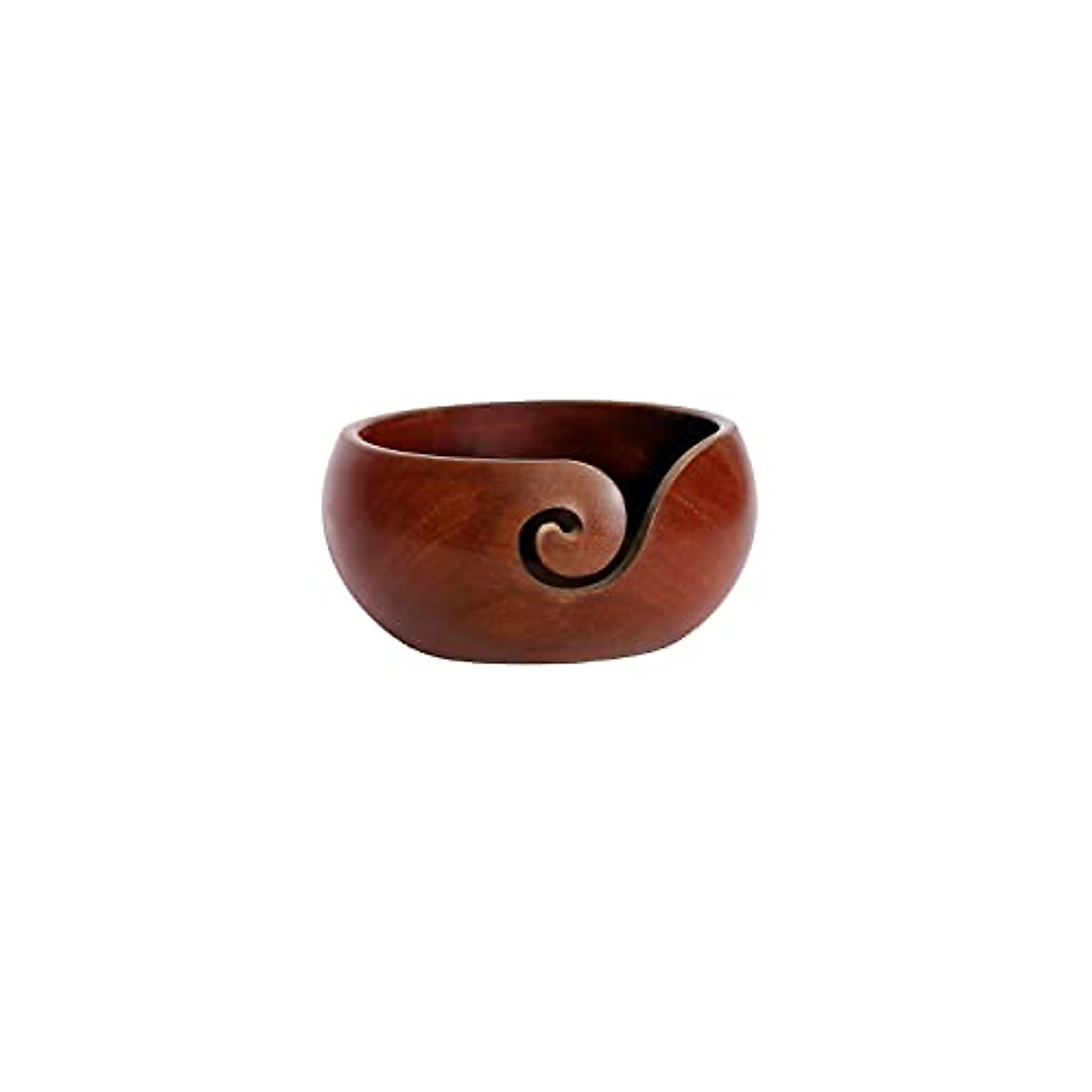 Yarn Bowl and Alu Circular Knitting Needle - Engineered Spiral Cut Bowl with Ultra Smooth Premium Needles