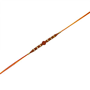 RAKHI MELA for Brother / bracelet Designer Raksha bandhan Rudraksha Indian Gift Set 303