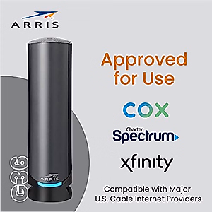 ARRIS Surfboard G36-RB DOCSIS 3.1 Multi-Gigabit Cable Modem & AX3000 Wi-Fi Router - Certified Refurbished