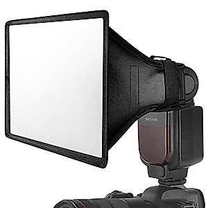 NEEWER Flash Diffuser Light Softbox 9" x 7", Universal, Collapsible with Storage Pouch Compatible with Canon Nikon Sony Godox Yongnuo NEEWER speedlight