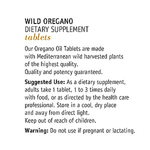 Teliaoils Wild Oregano Tablets from Oregano with Over 85% Carvacrol. Ideal to Boost The Immune System. Powerful antioxidant