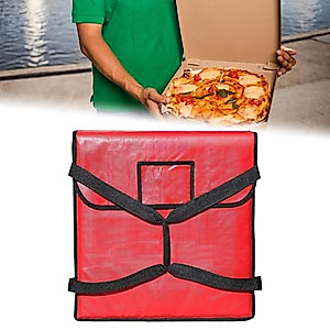 AFXGUSD Food Delivery Insulation Bag for Pizza Transport and Catering, S and Red