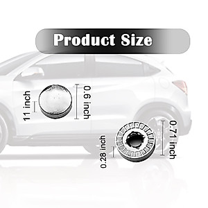 jeseny 16 PCS License Plate Fasteners Screws Rust Resistant Stainless Steel Screws, Screw Caps Covers Fasteners for License Plate Frame Zinc Alloy Buckle Car Motor Fixed Buckle