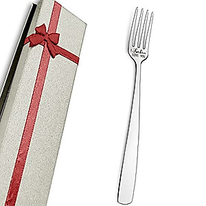 Funny I Forkin' Love You Fork Engraved Stainless Steel, Romatic Gifts for Men Women Boyfriend Girlfriend Couples, Best Forks Gifts Idea for Birthday Thanksgiving Christmas