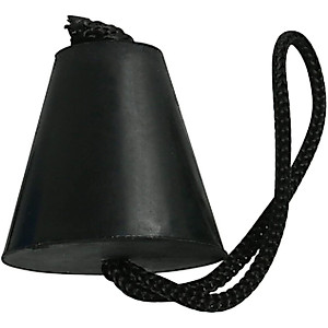 Amarine Made Pack of 12 Universal Kayak Scupper Plug Kit,Silicone Scupper Plugs Drain Holes Stopper Bung with Lanyard Fit for Kayaks Canoes (Black)