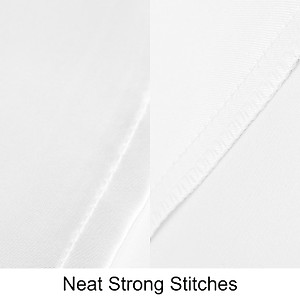 NTBAY Silk Satin Toddler Pillowcases - Set of 2 - Super Soft and Silky 14x20 Pillow Covers - Envelope Closure White Cooling Travel Pillow Cases for Nursery, Kids, Boys and Girls, 14 x 20 Inches