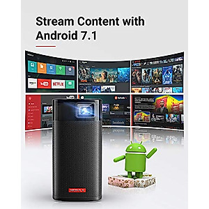 Anker NEBULA Apollo, Wi-Fi Mini Projector, 200 ANSI Lumen Portable Projector, 6W Speaker, Movie Projector, 100 Inch Picture, 4Hr Video Playtime, Neat Projector, Home Entertainment—Watch Anywhere