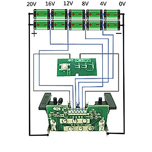 LaiPuDuo Battery Replacement Plastic Case for DeWalt 20V DCB201,DCB203,DCB204,DCB200 18V Li-ion Battery Cover Parts for 3A 4A 5A