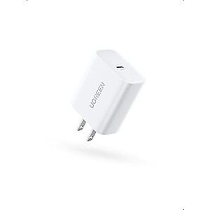 UGREEN 30W USB C Wall Charger - PD Fast Charger USB-C Power Adapter Compatible for MacBook Air, iPhone 14/14 Pro/13 Pro/13 Pro Max, Galaxy S22 Ultra/S21/S20, iPad Mini/Pro, Pixel 6, Airpods