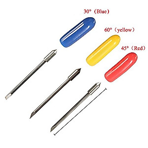 CB09 CB09U Graphtec Blade Holder with 15pcs Vinyl Cutter Plotter Cutting Blades 30/45/ 60 Degree