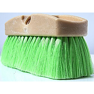 GUTTER MASTER Guttermaster GM-214NP-8 Green 8 Inch Oblong Very Soft Flow Through Brush for Vehicles and Boats