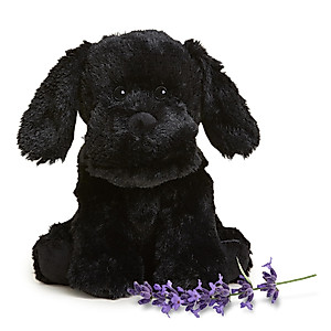 warmies Microwavable & Weighted Stuffed Animals, Black Lab - Heated Stuffed Animal Plushie for Warmth & Comfort - Cute Soft Plush Toys for Adults & Children (Boys, Girls, Babies & Toddlers)