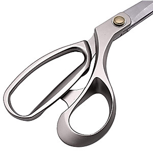 Professional Tailor Scissors 8.5 in for Cutting Fabric Multi-Purpose Heavy Duty Scissors Sewing Scissors for Leather Cutting Industrial Sharp Sewing Shears for Home Office Artists Dressmakers,silver