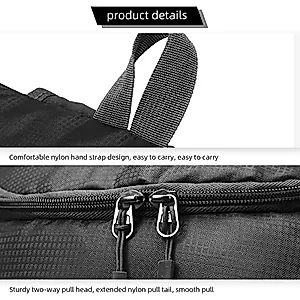 kingsea Hiking Backpack Foldable 20L Waterproof And Wear-Resistant Lightweight Backpack Packable Outdoor Travel Camping Black Daypack